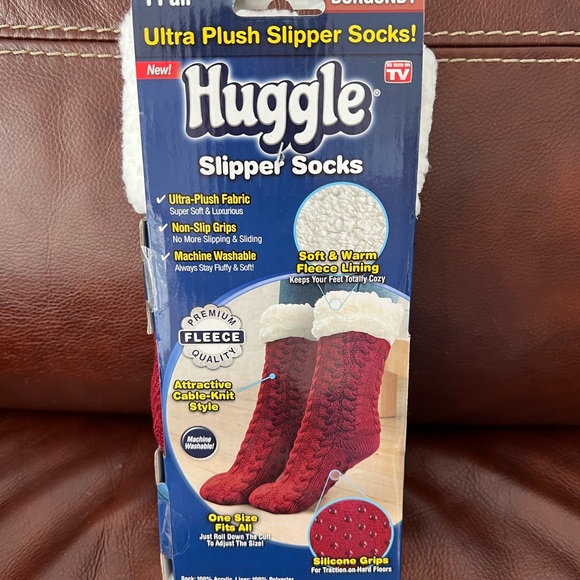 Ontel | Accessories | New Huggle Slipper Socks As Seen On Tv | Poshmark